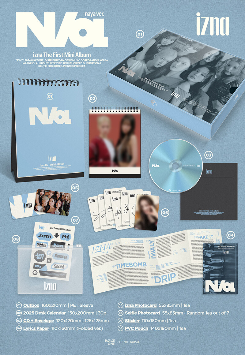izna - N/a [naya Version (2025 Calendar Version)] (1st Mini Album ...